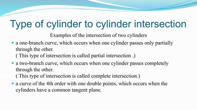 cylinder cylinder intersection | PPTX