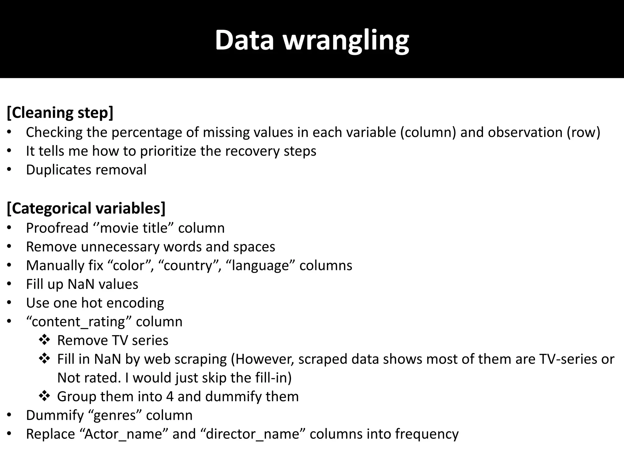 Foresee your movie revenue | PPT