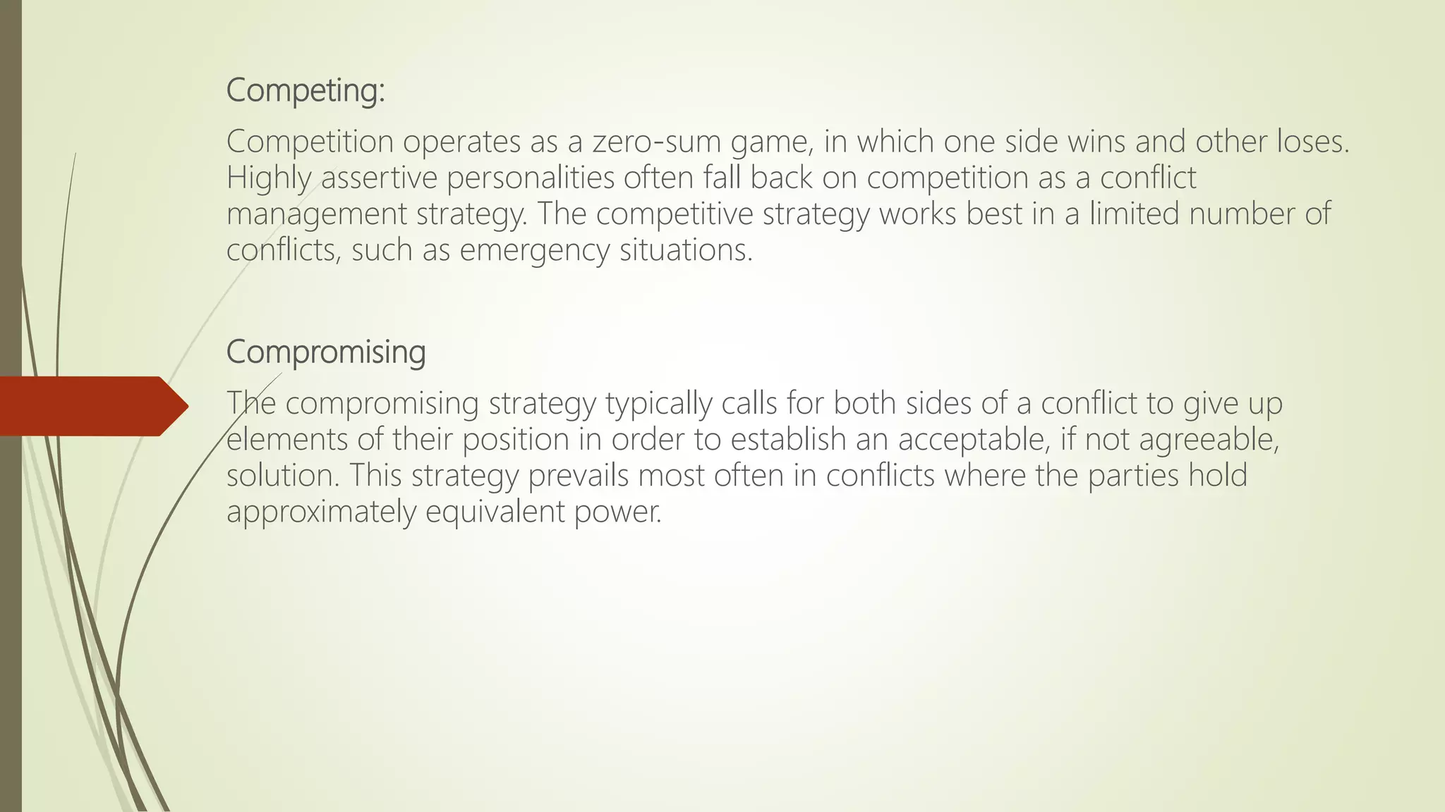 Conflict Management and conflict resolution techniques | PPTX