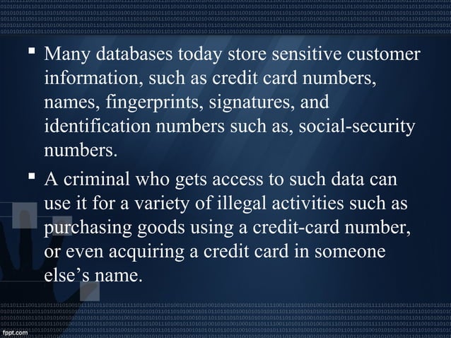 Database Security | PPT