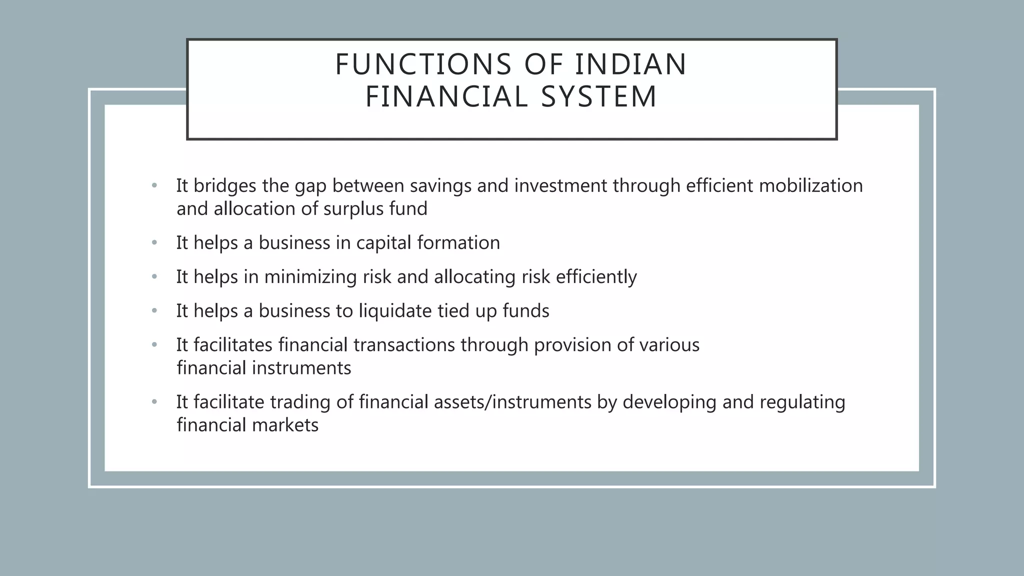 Indian Financial system | PPTX