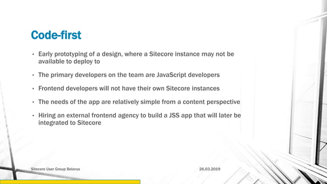 Sitecore JSS & Helix principles in a real project | PPT