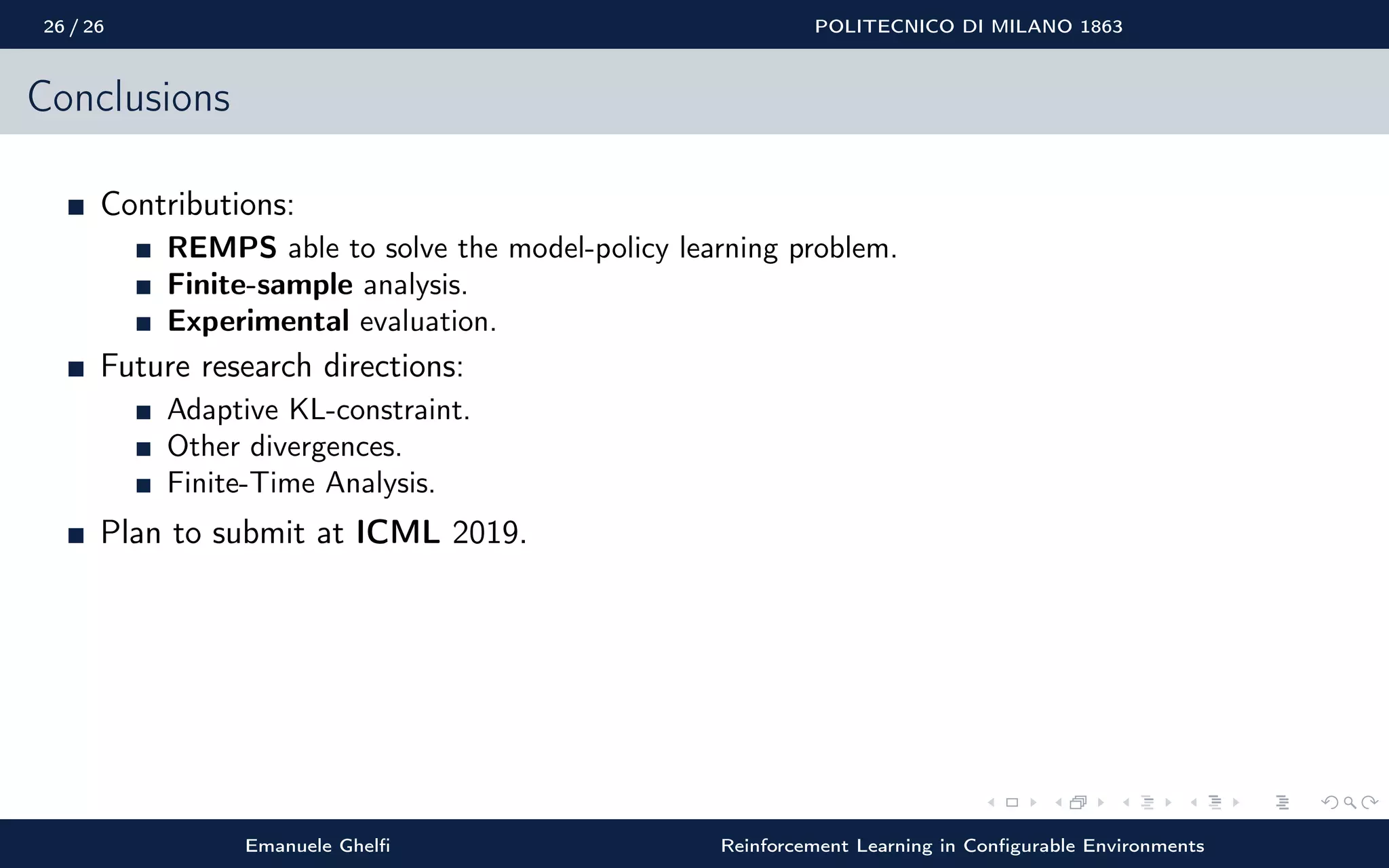 Reinforcement Learning in Configurable Environments | PDF | Artificial Intelligence | Technology ...