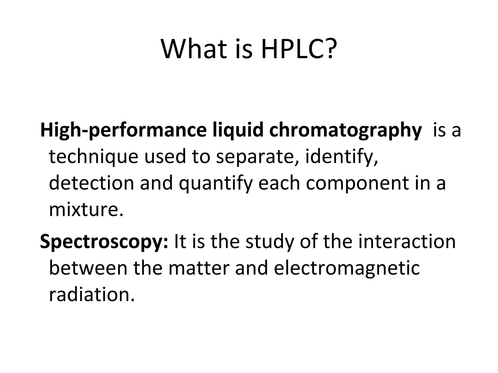 HPLC Presentation by moun | POT