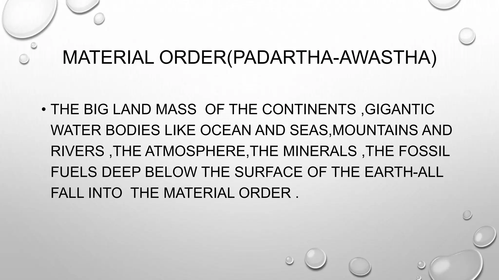 HUMAN VALUES AND ETHICS -ORDER OF NATURE AND THEIR INTERCONNECTEDNESS ...