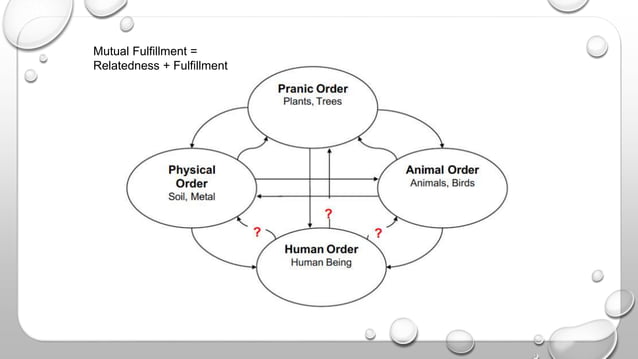 HUMAN VALUES AND ETHICS -ORDER OF NATURE AND THEIR INTERCONNECTEDNESS ...