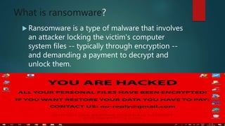 ransomware and cyber security | PPT