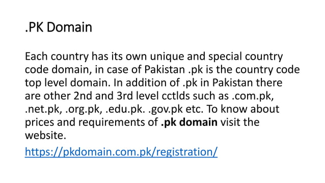 PK Domain Registration | PPT