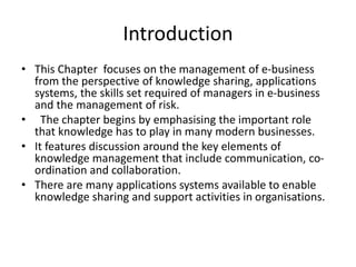 Management of E-business | PPTX