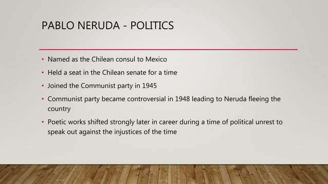 Pablo Neruda Presentation | PPTX | Poetry | Books and Literature