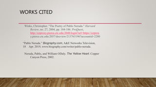 Pablo Neruda Presentation | PPTX