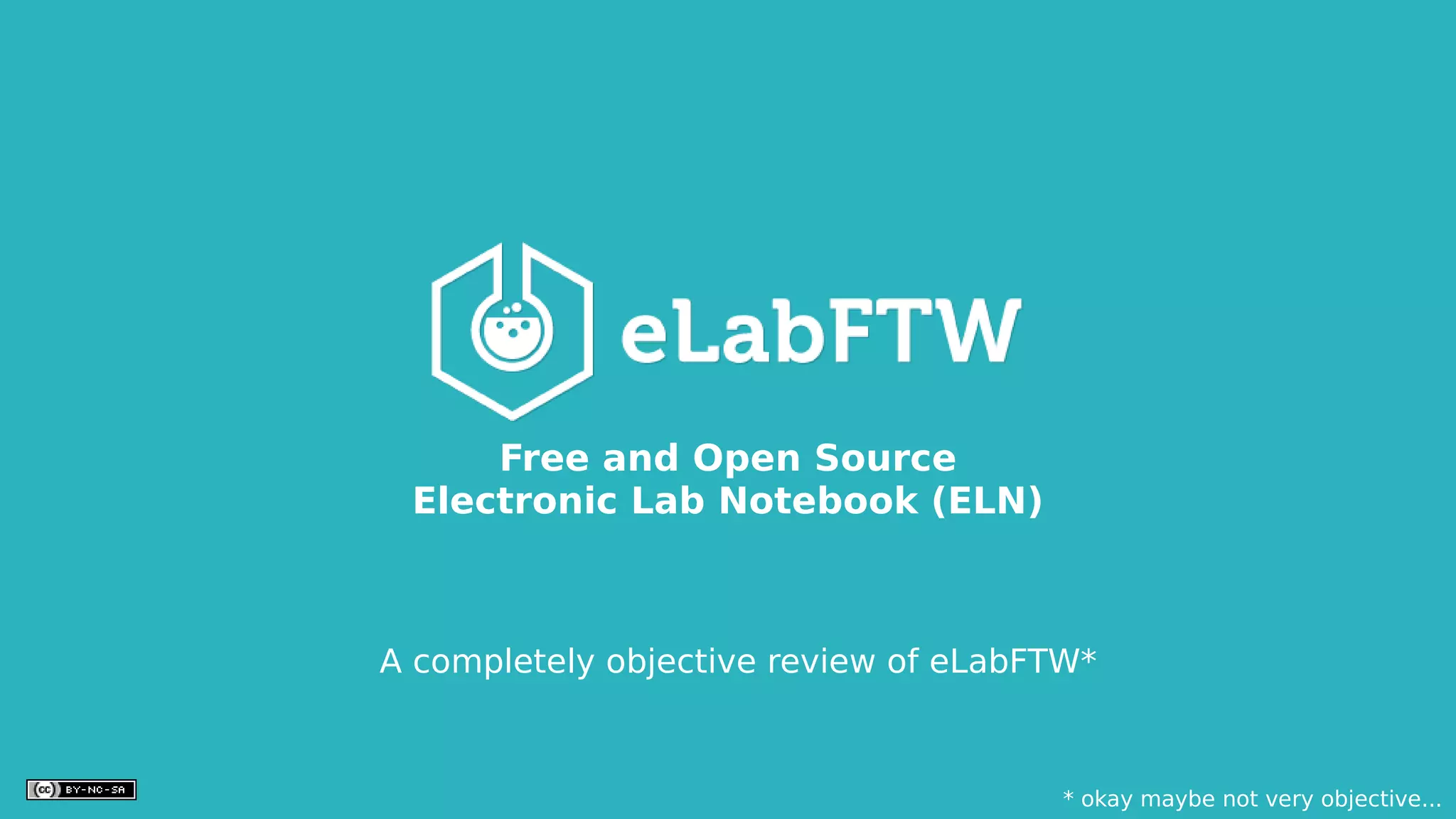 eLabFTW review | PDF
