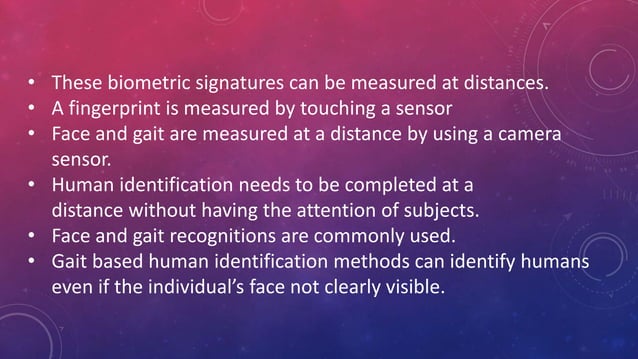 Body-Movement-Based Human Identification | PPT