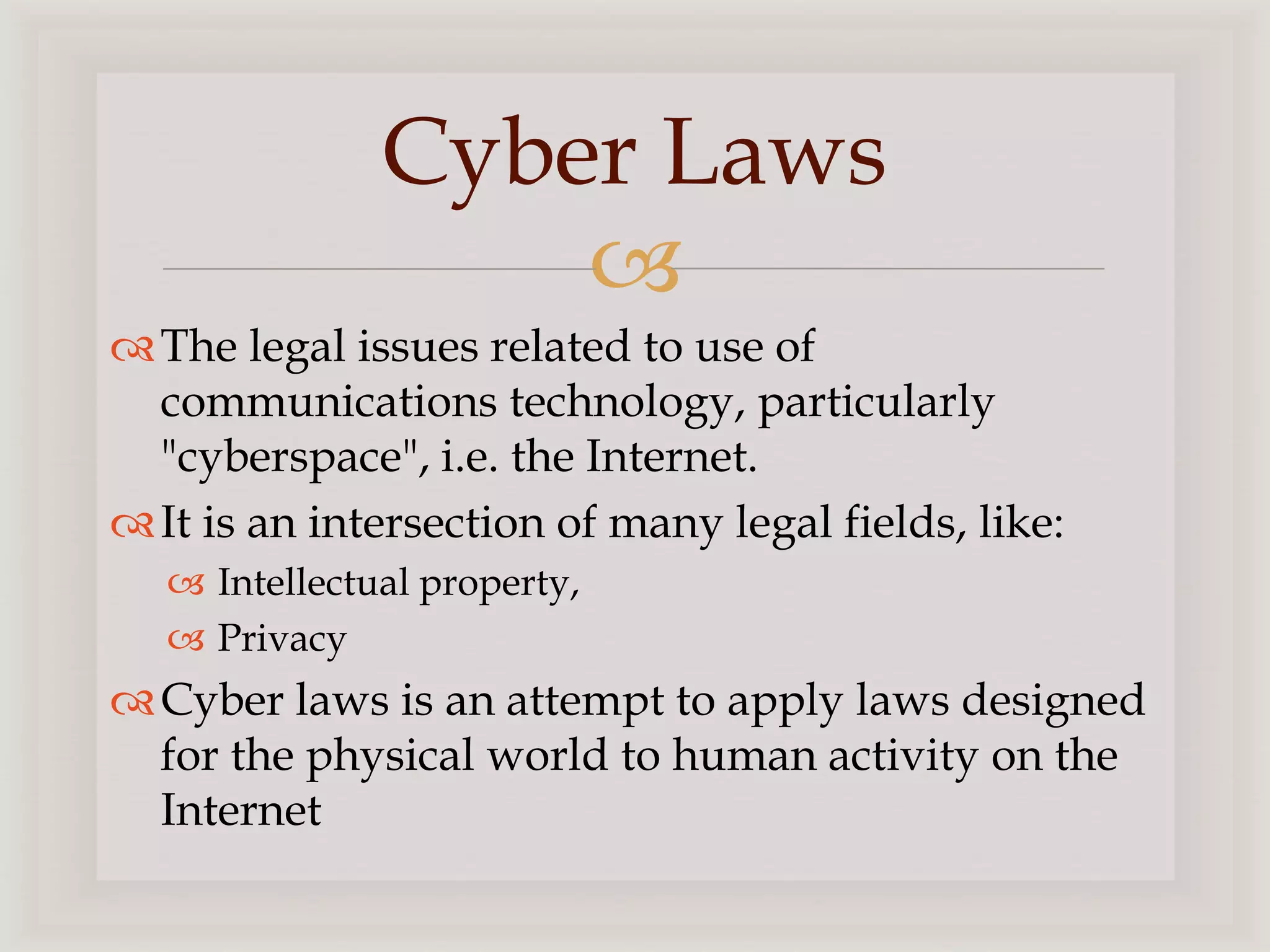 Cyber Laws in Pakistan | PPTX | Crime & Harmful Acts to Individuals, Society & Human Right ...