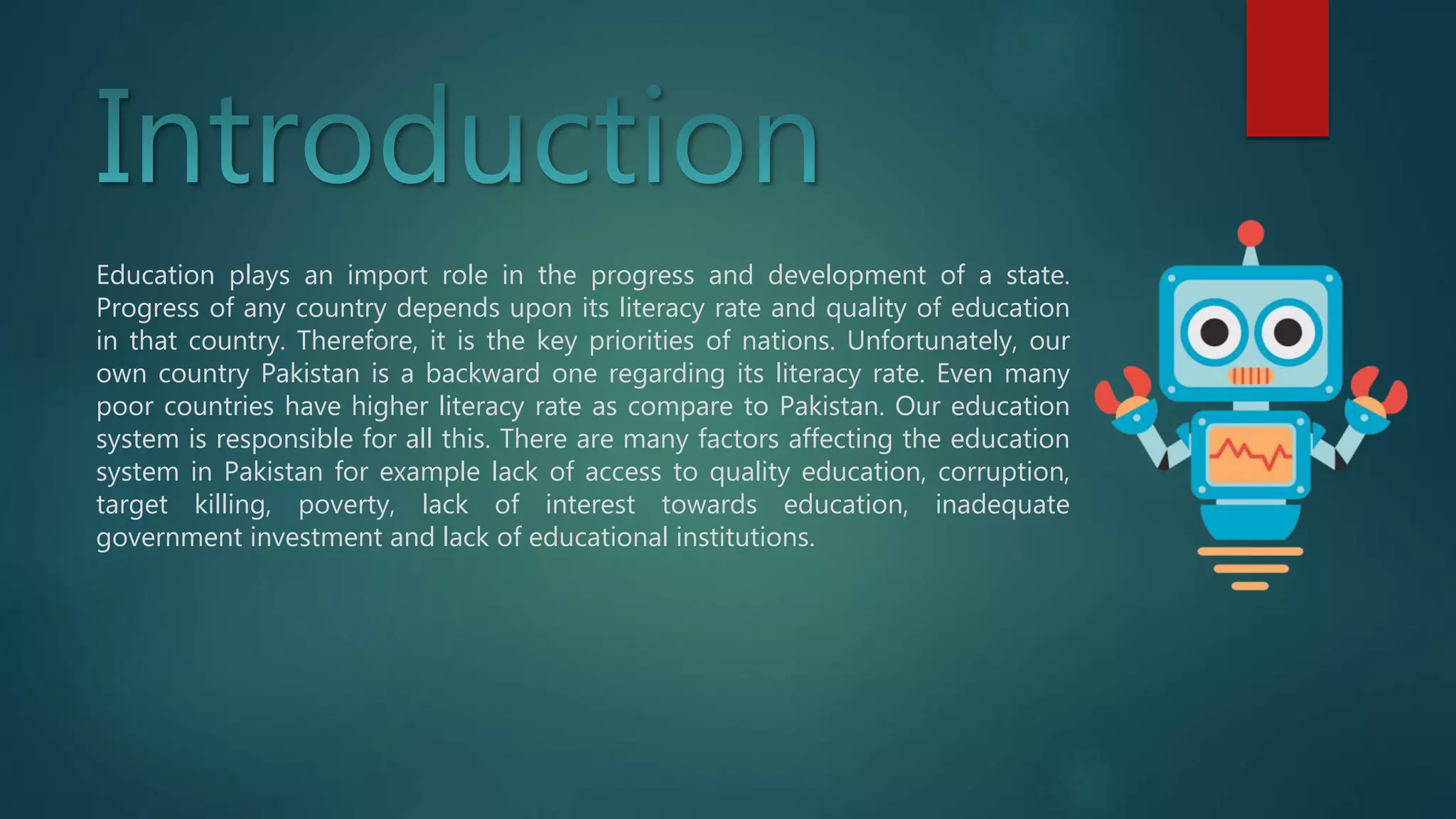 8 Ways to Improve Education System of Pakistan | PPTX