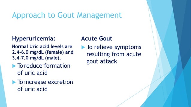 Drug therapy of gout | PPTX | Chemistry | Science