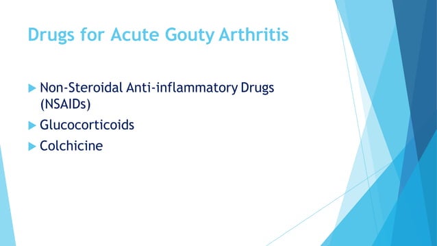 Drug therapy of gout | PPTX | Chemistry | Science