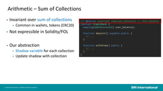 solc-verify: A Modular Verifier for Solidity Smart Contracts | PPTX ...