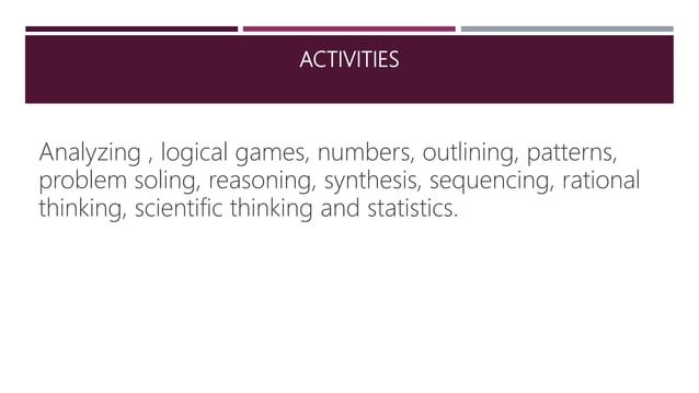 Logical-Mathematical Intelligence | PPTX