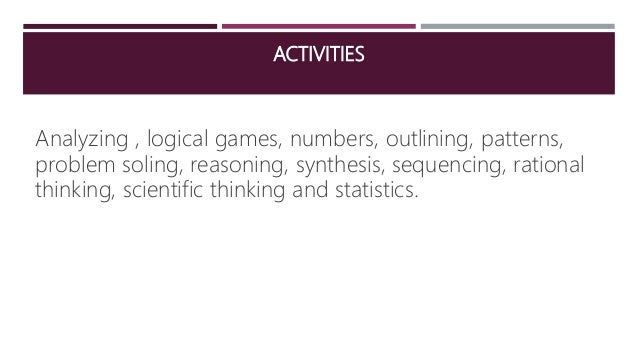 Logical-Mathematical Intelligence