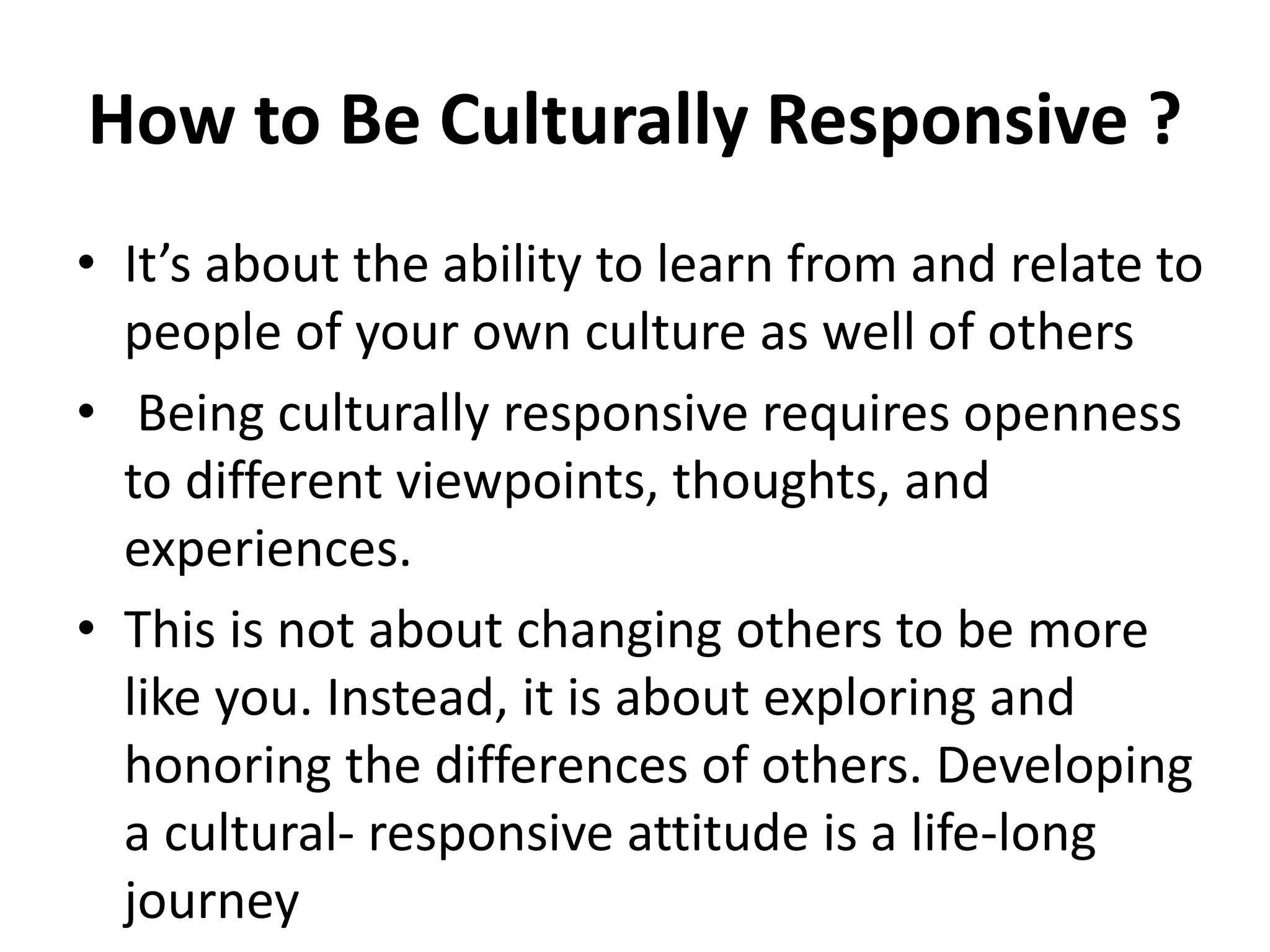 CULTURAL TOLERANCE | PPTX