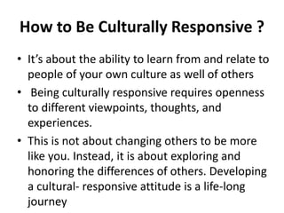 CULTURAL TOLERANCE | PPTX