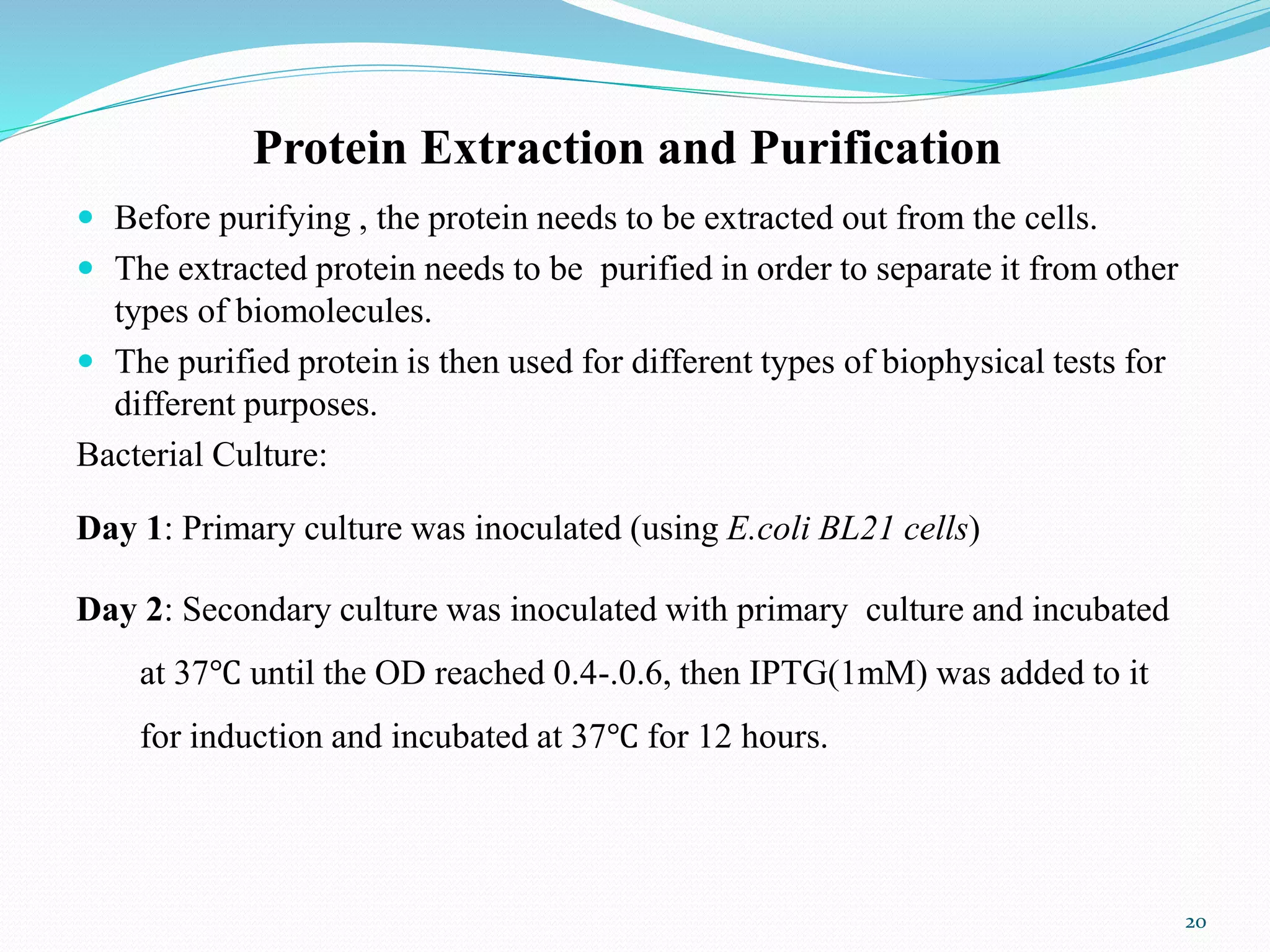 Cloning, expression and purification of tRNA intron splicing ...