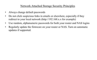 Network Attached Storage Security | PDF