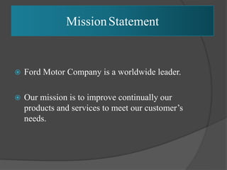 Ford Motors | PPT
