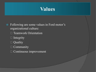 Ford Motors | PPT