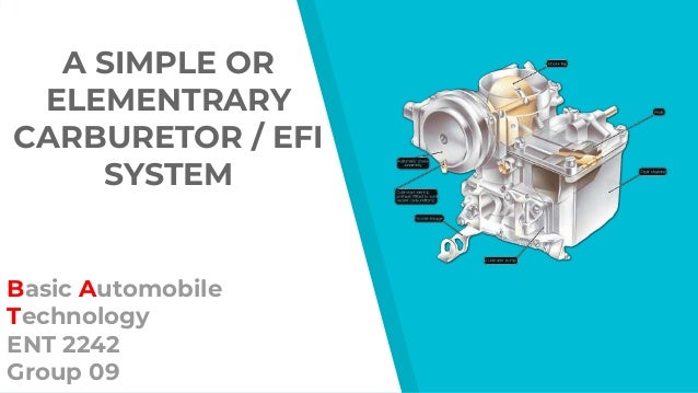 A SIMPLE OR ELEMENTRARY CARBURETOR / EFI SYSTEM