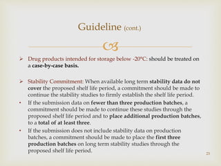 Q1A(R2): STABILITY TESTING OF NEW DRUG SUBSTANCES AND PRODUCTS | PPTX