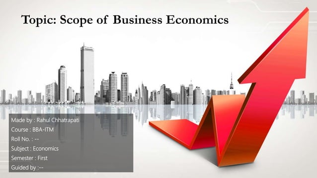 Scope of Business Economics | PPTX