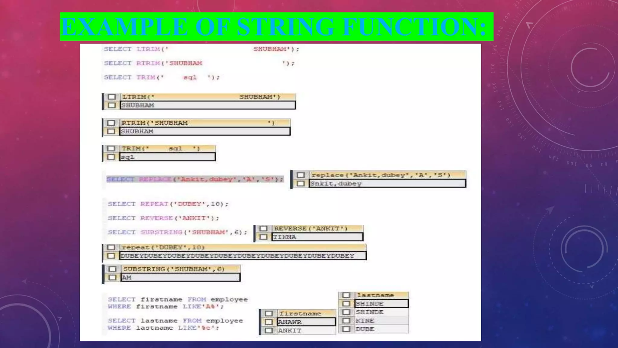sql function(ppt) | PPT sql function(ppt) | PPT