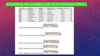 sql function(ppt) | PPTX