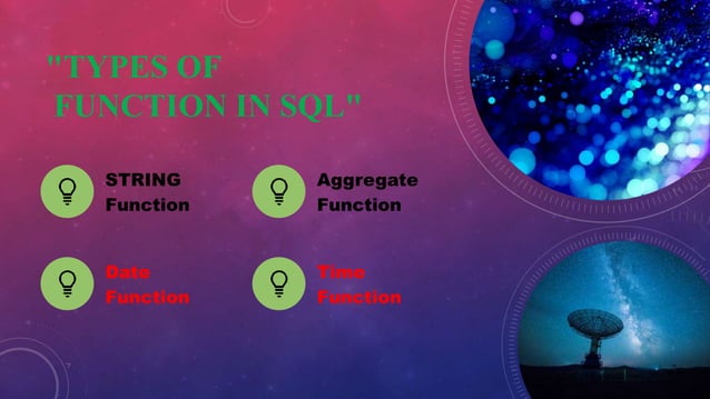 sql function(ppt) | PPTX