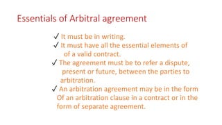 Arbitration | PPTX | Business | Business and Finance
