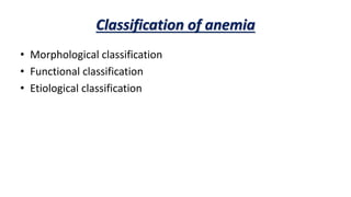 Anemia in elderly | PPTX