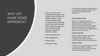 Game sense Presentation | PPT