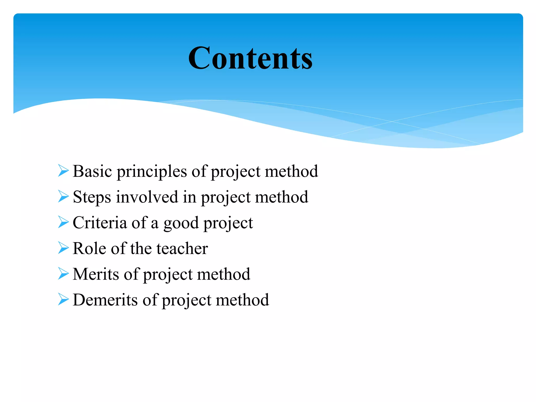 Project Method | PPT
