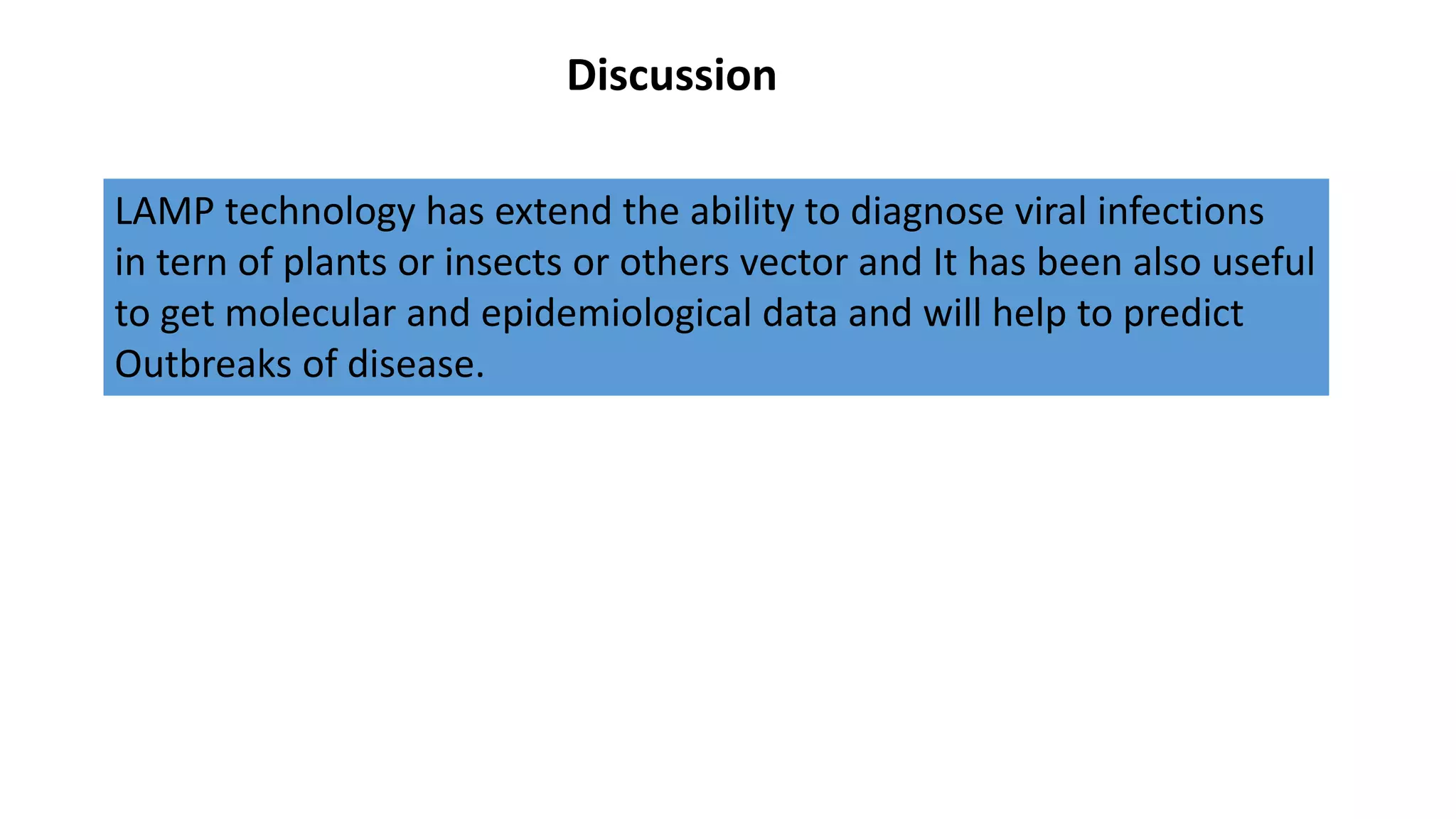 Loop Mediated Isothermal Amplification (LAMP) | PPTX
