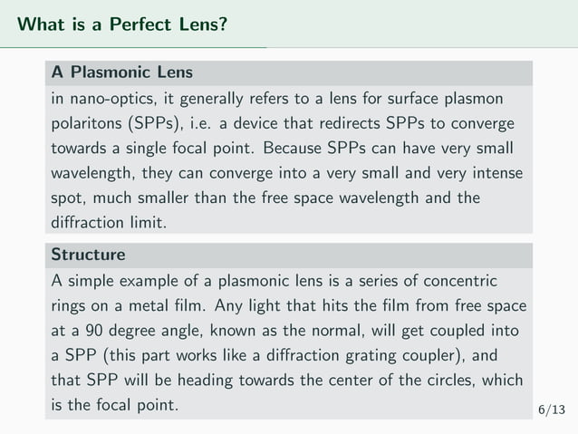 Perfect Lens | PPT