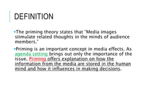 Media Priming Theory | PPTX