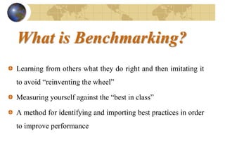 bench marking | PPT