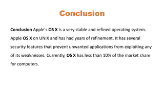 MAX OS X operating system | PPT