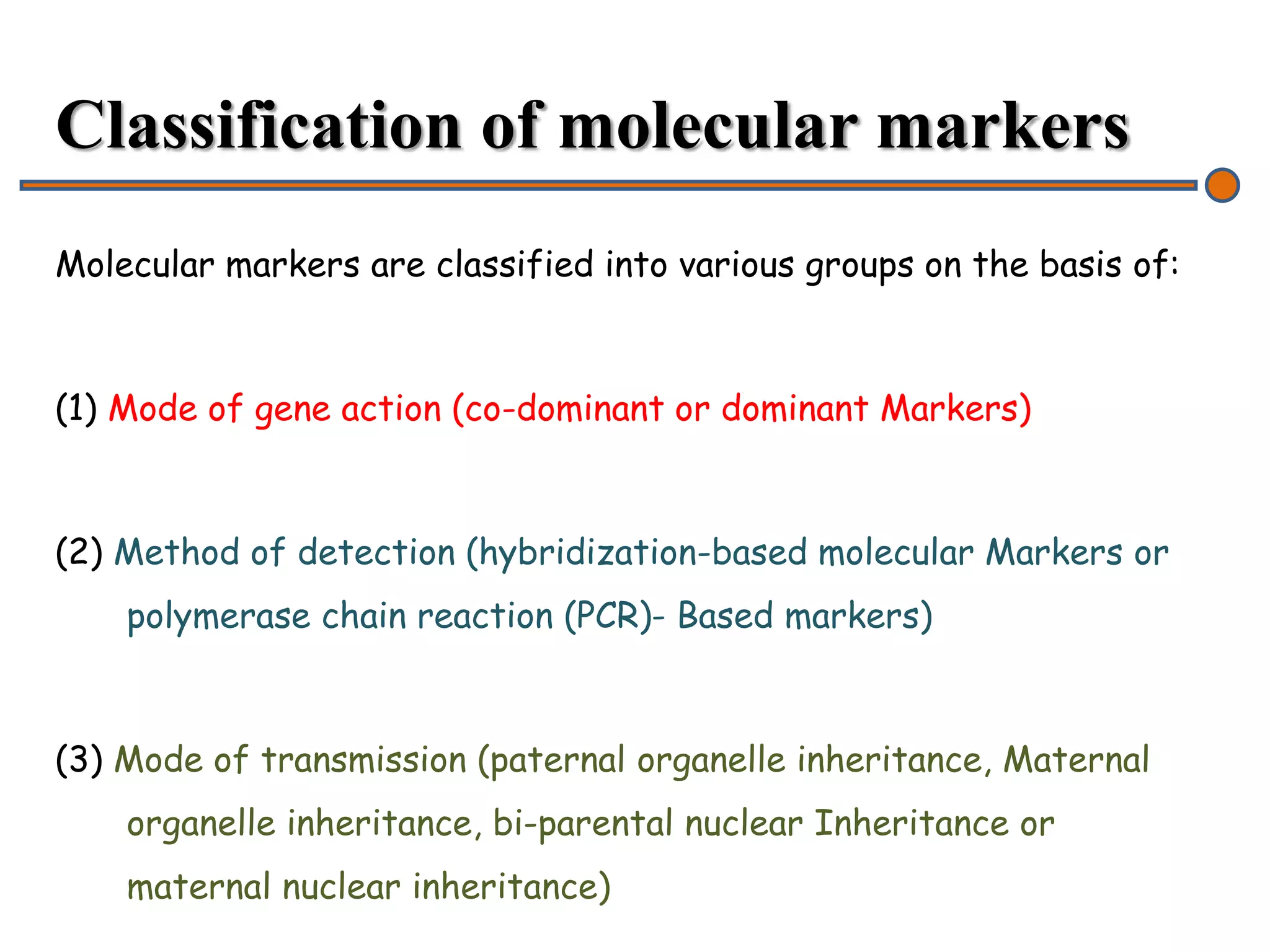 Molecular Markers | PPTX