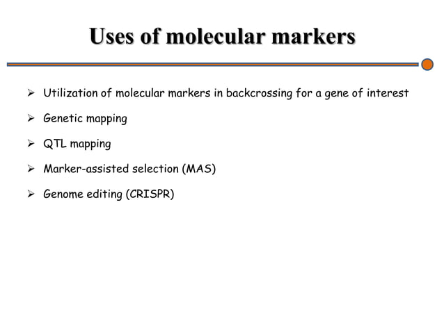 Molecular Markers | PPT