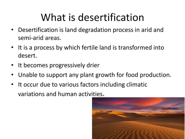 desertification | PPTX