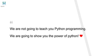 Python-Assisted Red-Teaming Operation | PPTX