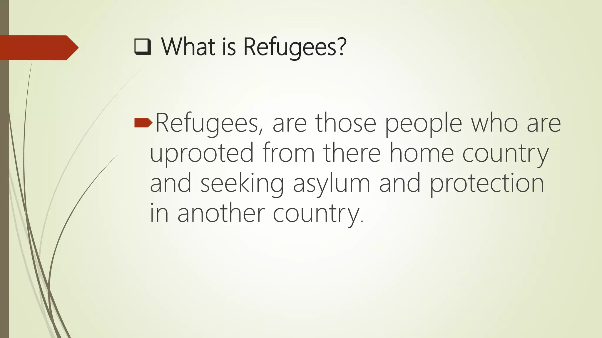 refugee & Human rights | PPTX